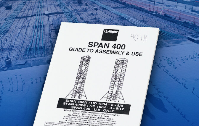 Upright Ireland Span 400 Assembly Guide - PASMA